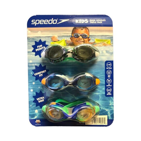 Speedo | Toys | Speedo Kids Swim Goggles Triple Pack For Kids Ages 3 ...